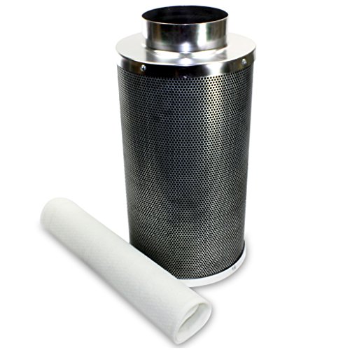 VenTech VT IF6+CF6-B Inline Exhaust Blower Fan with Carbon Filter and ...