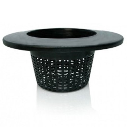 6 in. Wide Lip Bucket Basket - Round Plant Container with Mesh Bottom ...