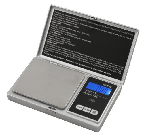 American Weigh Scales Series Digital Pocket Weight Scale Backlit LCD ...