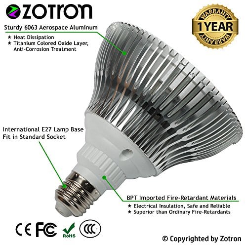 ZOTRON LED Grow Light 24W, Newest 3rd Generation Growing LED Light ...
