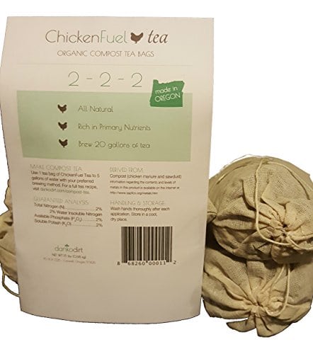 ChickenFuel Tea: Four 6 oz Organic Compost Fertilizer Tea Bags - Kush ...