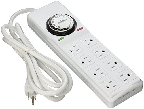 Hydrofarm TMSP8 Surge Protector with 8 outlets & Timer - Kush and Kind