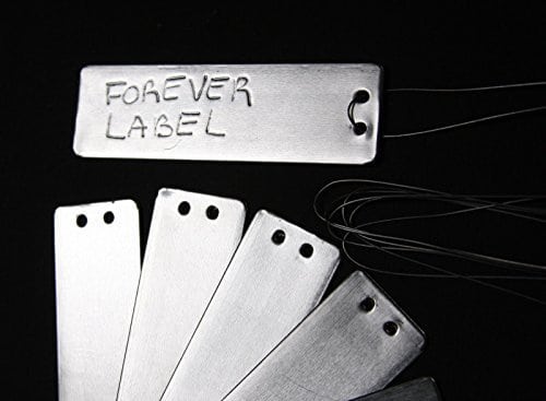 Aluminum Plant Label Tree Tags Pot Label Tag Outdoor Marker Metal 25 ...