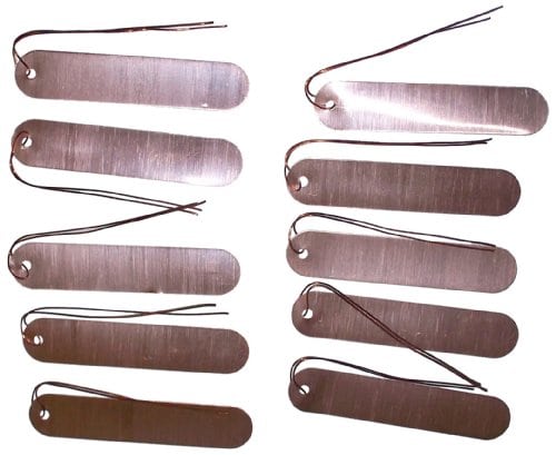 Bosmere Permanent 4-Inch Long Copper Tags with Copper Ties, 20-Pack ...