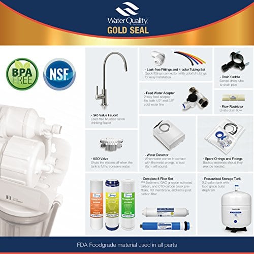 iSpring RCC7, NSF Certified, High Capacity Under Sink 5-Stage Reverse ...